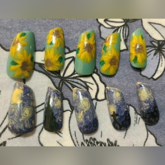 Handmade | Makeup | Van Gogh Nail Set | Poshmark